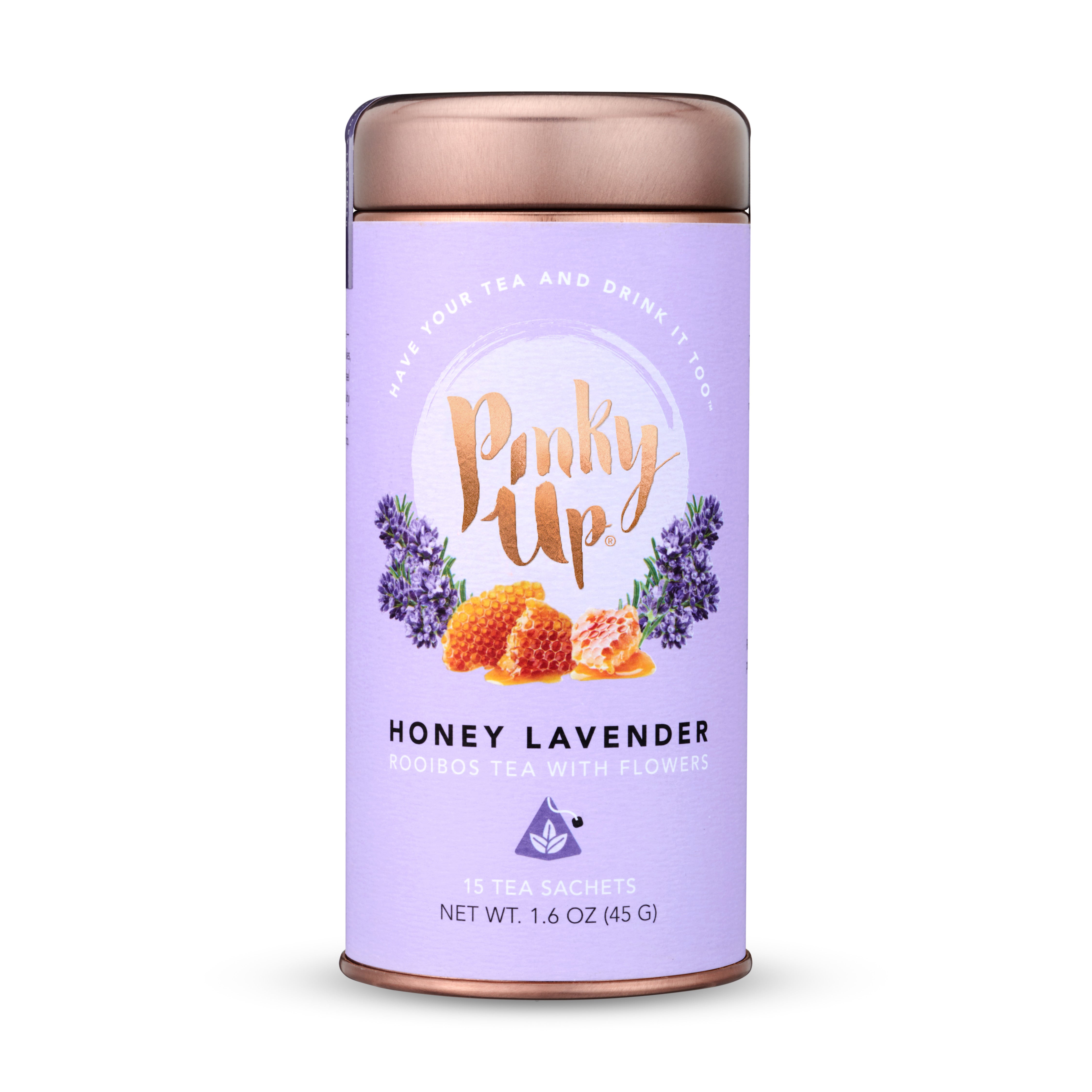 Pinky Up Honey Lavender Rooibos Tea, Full Leaf Herbal Tea with Flowers ...